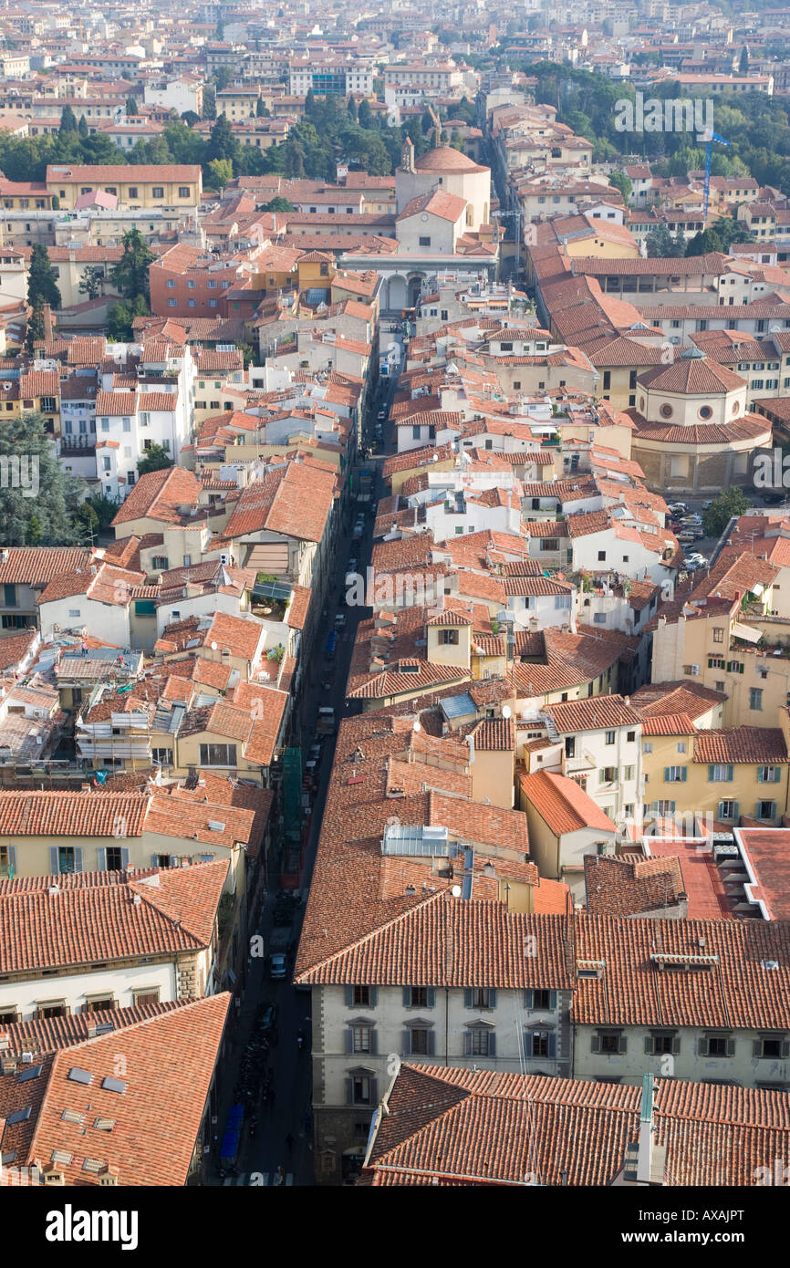 Aerial view of the roads and streets of Florence Italy Stock Photo - Alamy