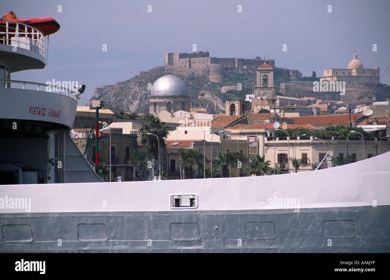 Port in Milazzo, Sicily, Italy Stock Photo - Alamy