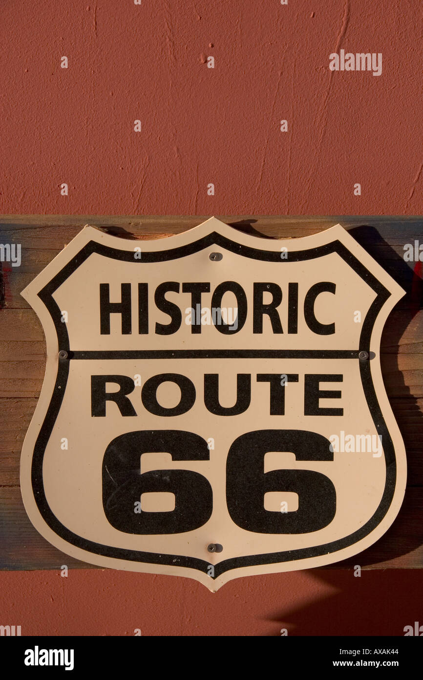 historic route 66 sign Stock Photo - Alamy