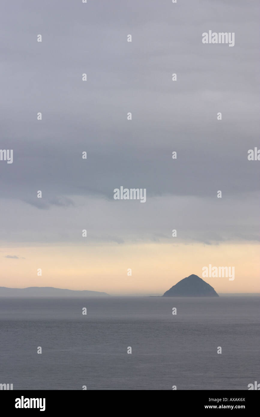 Ailsa Craig from the Isle of Arran - Colour Image Stock Photo - Alamy