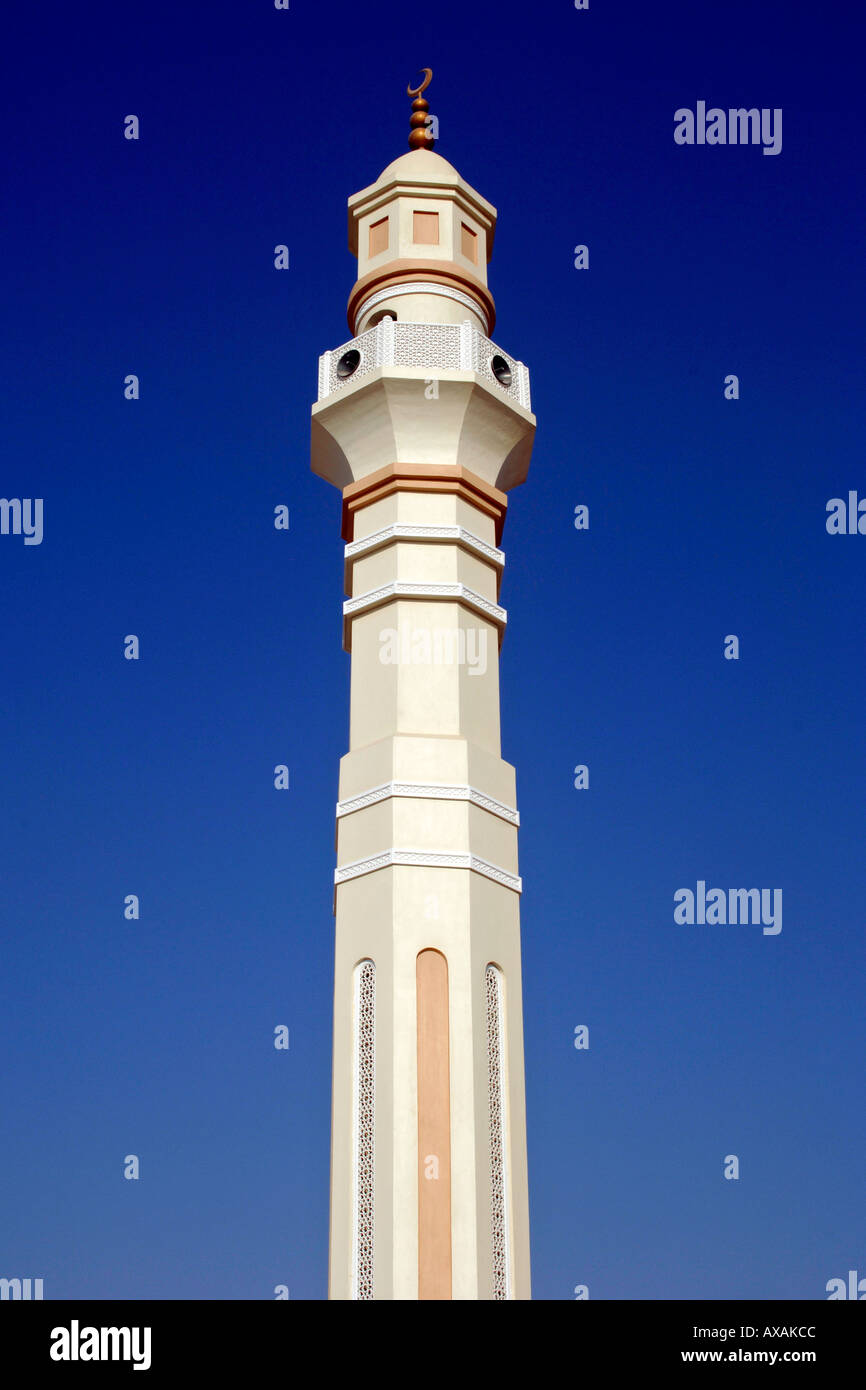 The minaret of a mosque in Doha, Qatar Stock Photo - Alamy