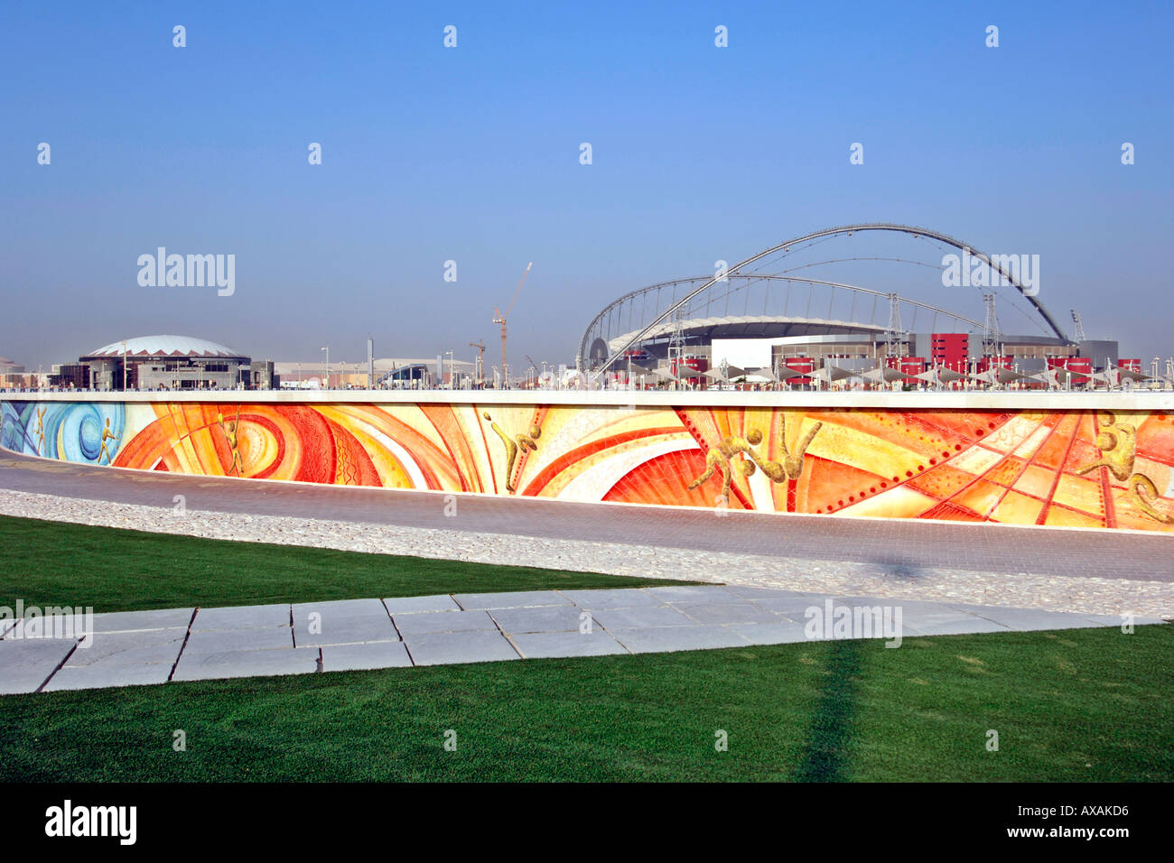 The Khalifa stadium, centrepiece of the 15th Asian Games held in Doha ...