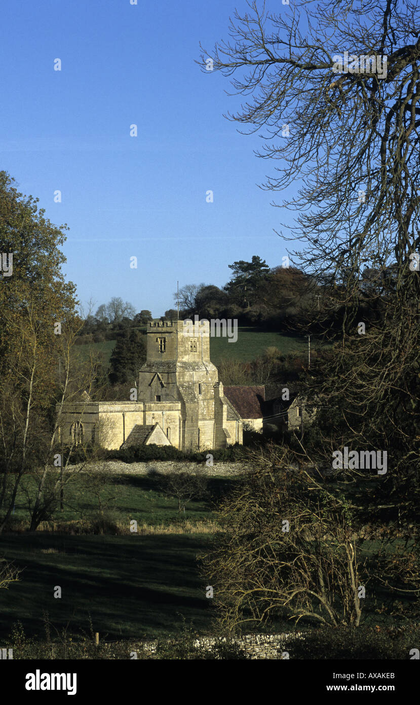 St. James the Great Church, Coln St. Dennis, Gloucestershire, England ...