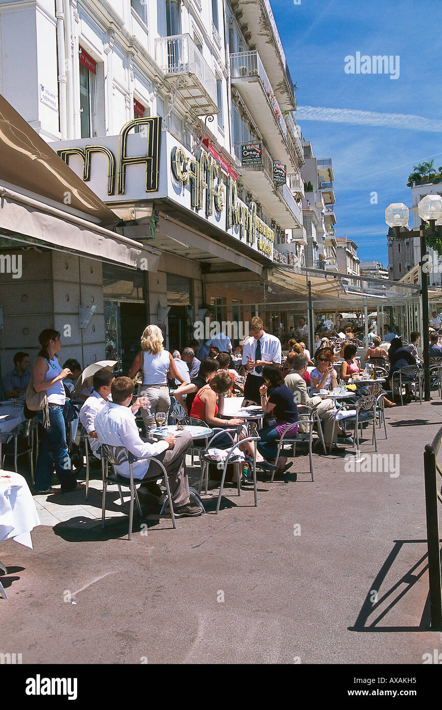Caffe Roma, Boulevard de la Croisette, Cannes Cote d'Azur, France Stock ...