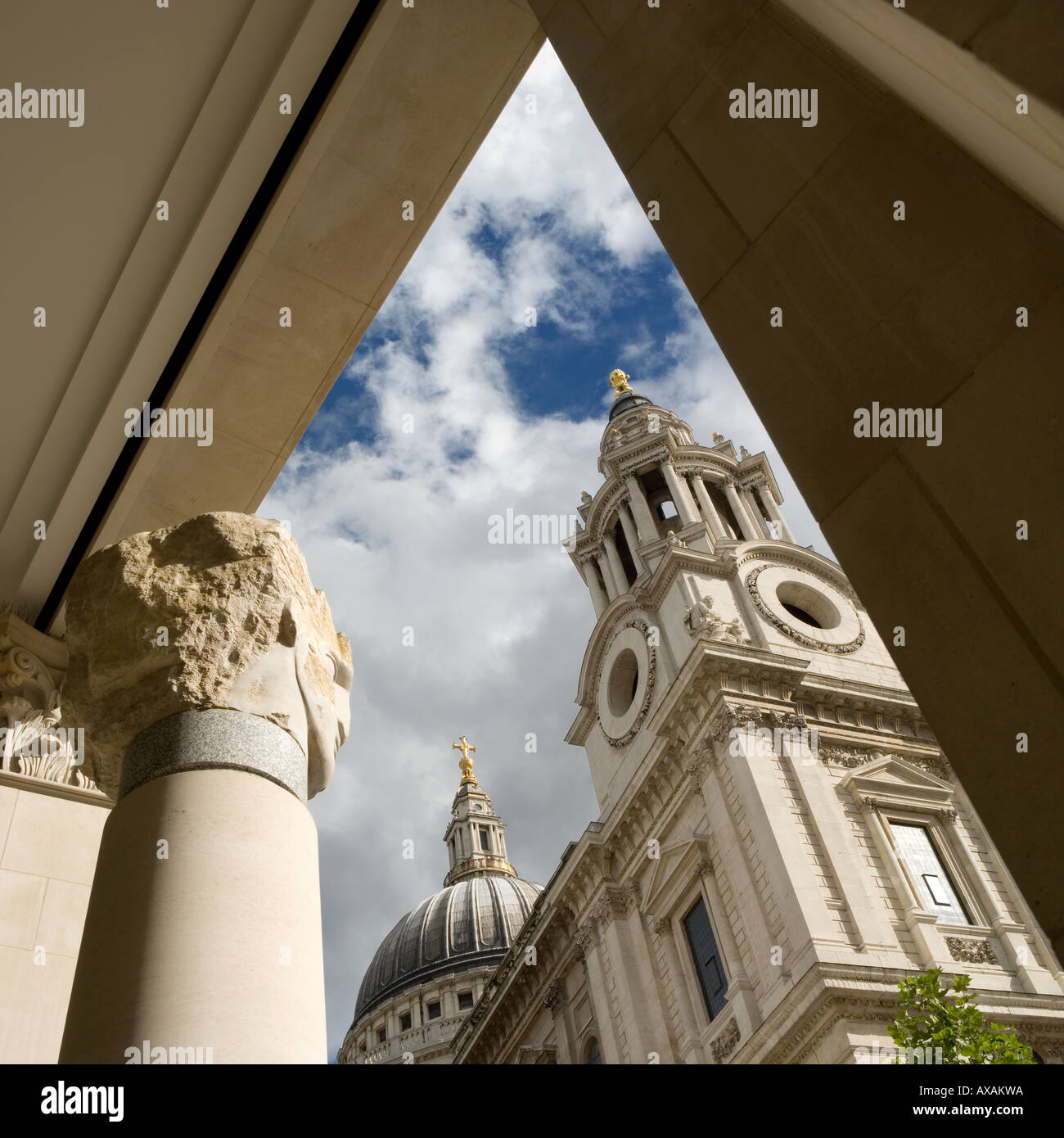 View to St Pauls leading to Paternoster Square Stock Photo - Alamy