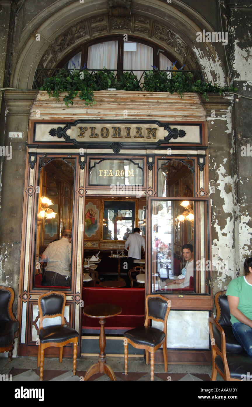 Florian tea room St Mark s Square Venice Italy Stock Photo - Alamy