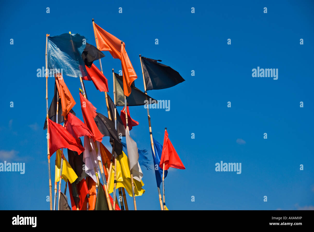 A bunch of coast fishing flags Stock Photo - Alamy