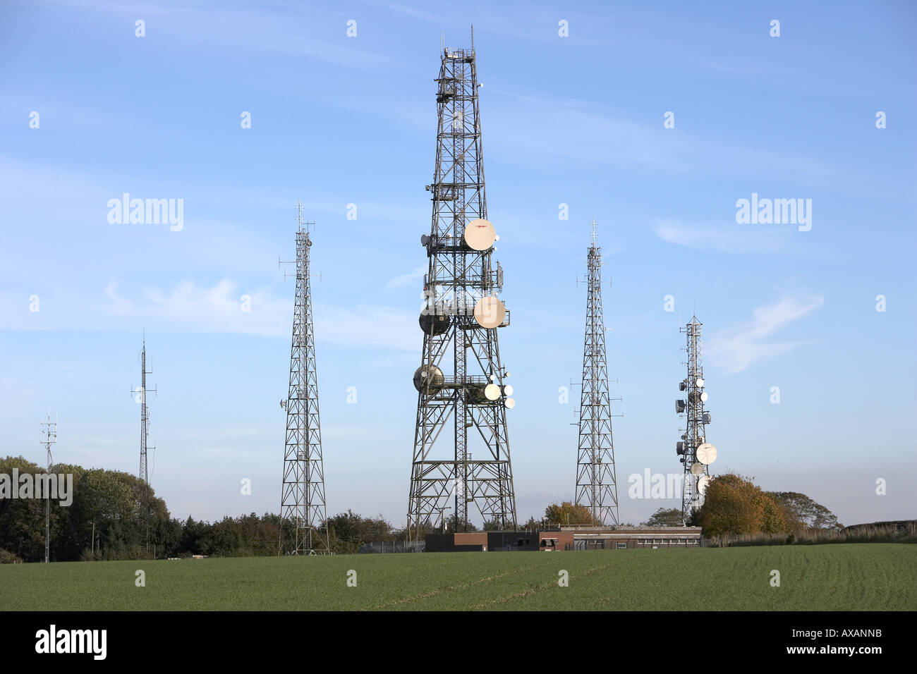 Telecommunication mast Telecommunications relay station near Hull East ...