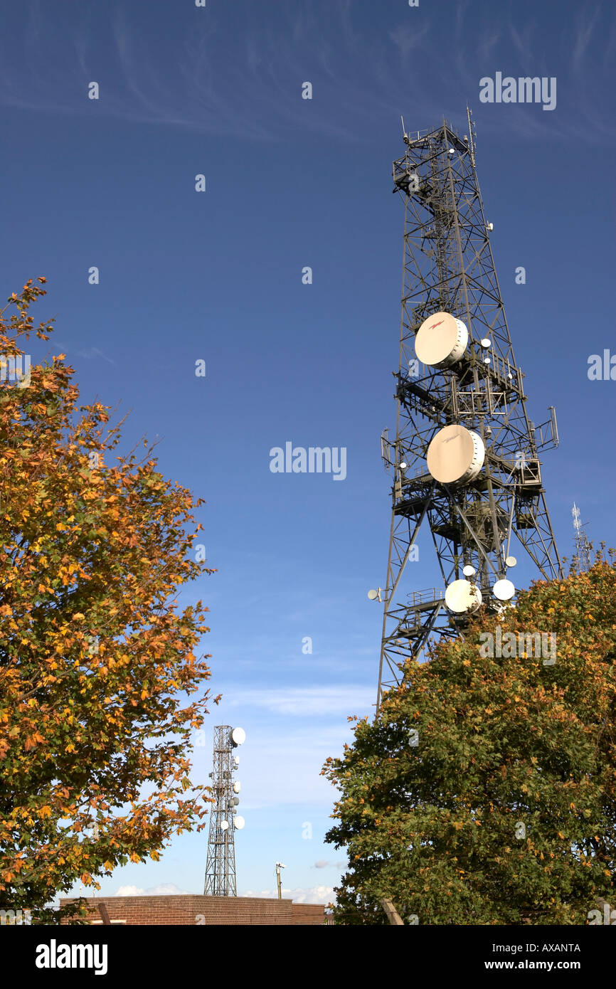 Telecommunication mast Telecommunications relay station near Hull East ...