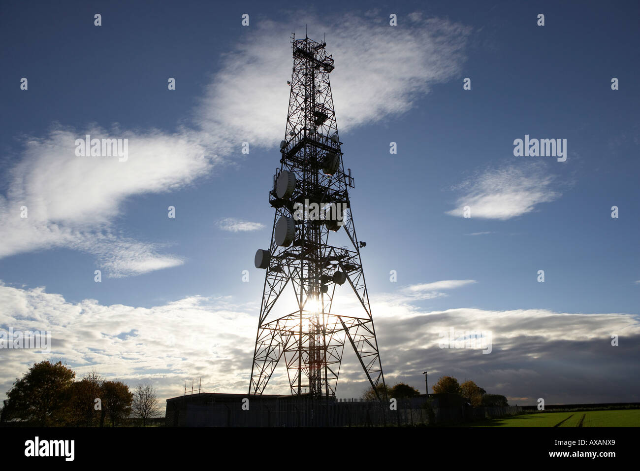 Telecommunication mast Telecommunications relay station near Hull East ...