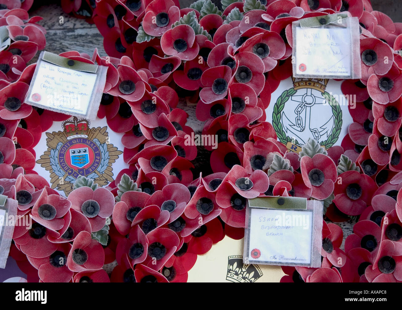 poppy wreath on remembrance day on 11th of november armistice day Stock ...