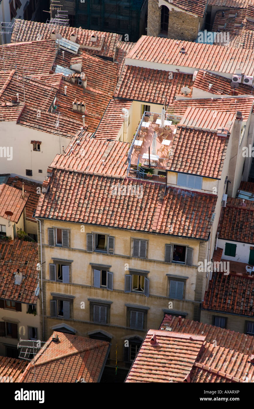 Aerial view of houses and balconies Florence Italy Stock Photo - Alamy