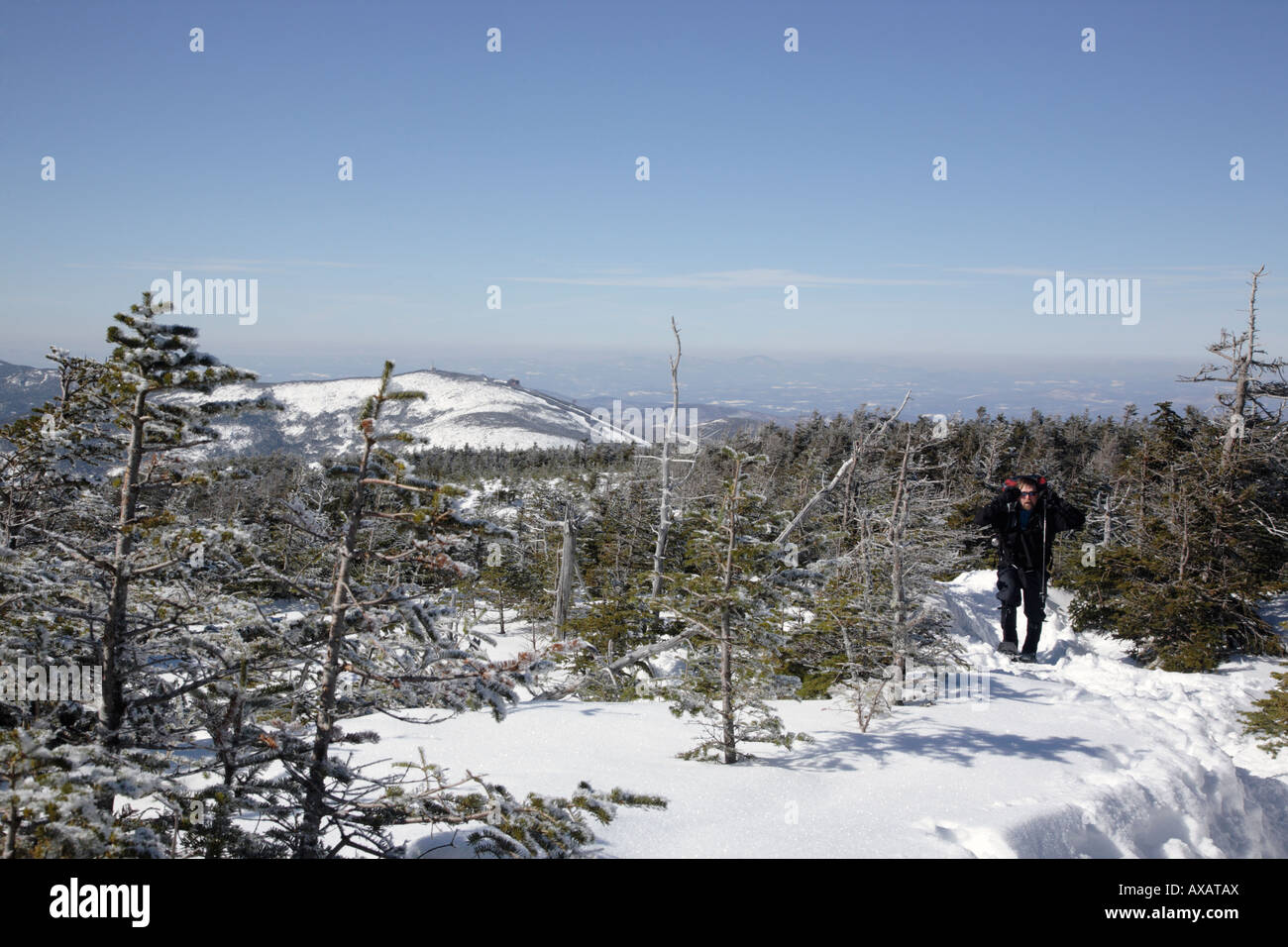 Franconia Ridge during the winter.....White Mountains New Hampshire USA ...