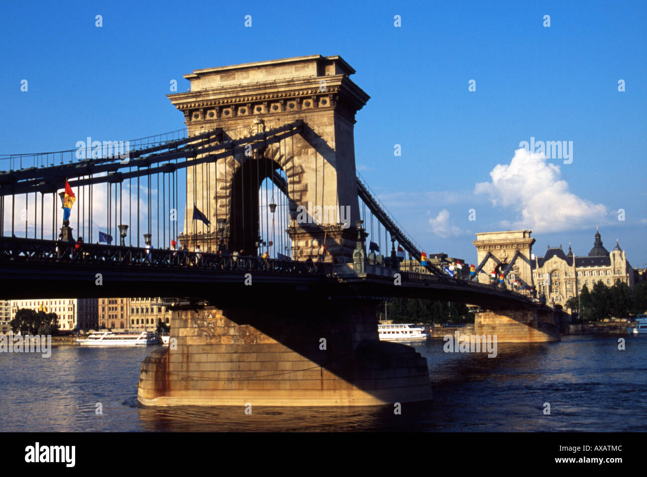 Chain Bridge Budapest Hungary Stock Photo - Alamy