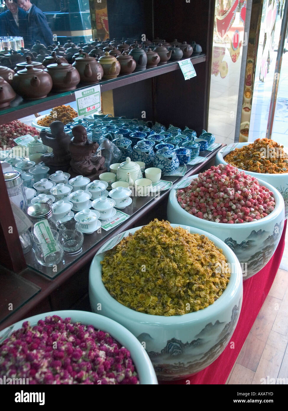 Chinese teashop, Shanghai, China Stock Photo - Alamy
