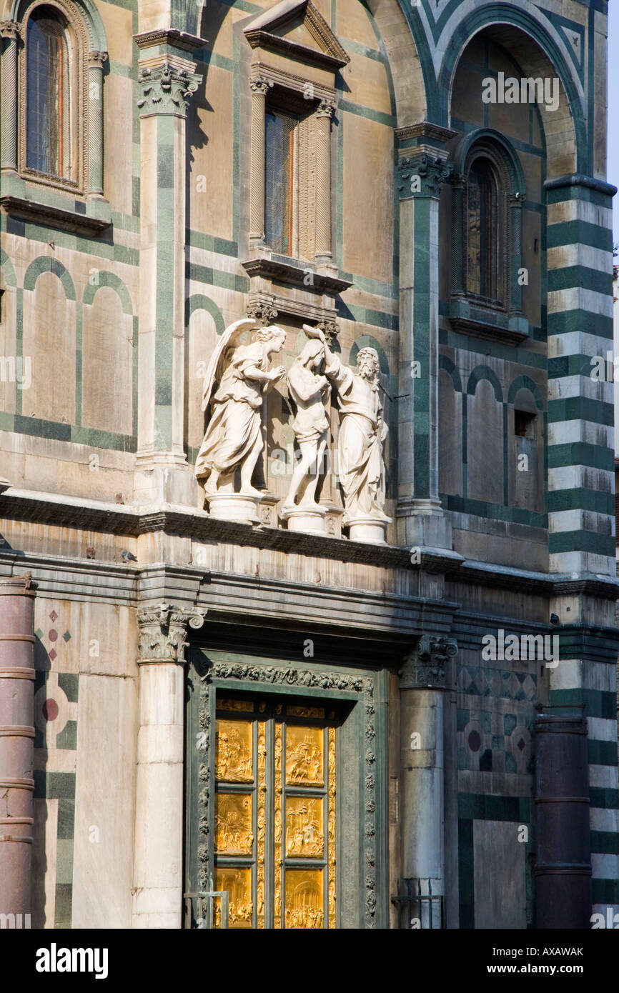 Detail from the Baptistry of San Giovanni Florence Italy Stock Photo ...
