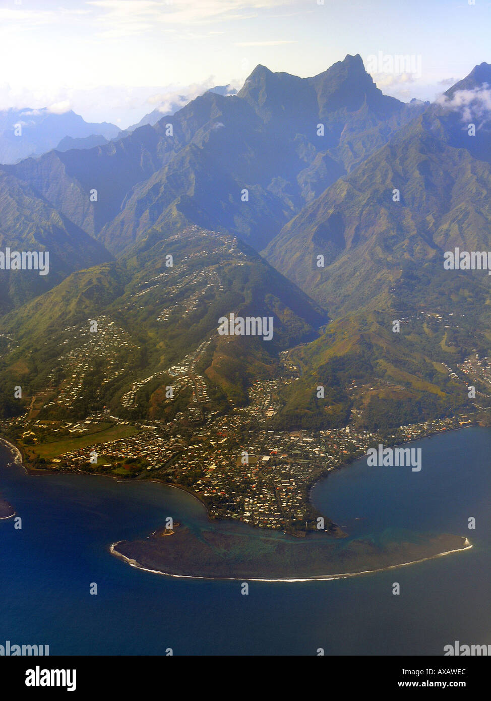 Coast of Arue Tahiti French Polynesia Stock Photo - Alamy
