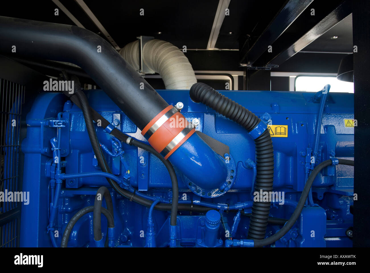 Close up of a diesel operated electricity generator Stock Photo - Alamy