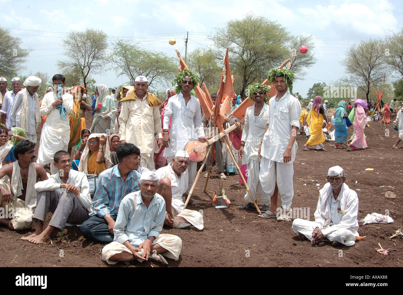 SDM74607 Crowd enjoying in Dindi at Ashadhi Ekadashi festival at ...