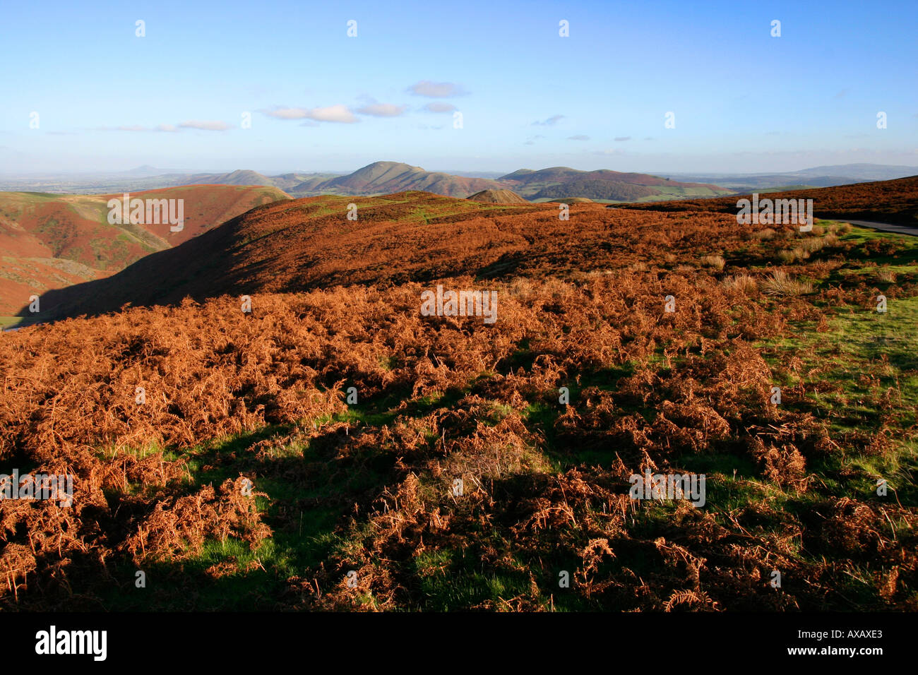 The Long Mynd. View from the Long Mynd Stock Photo - Alamy