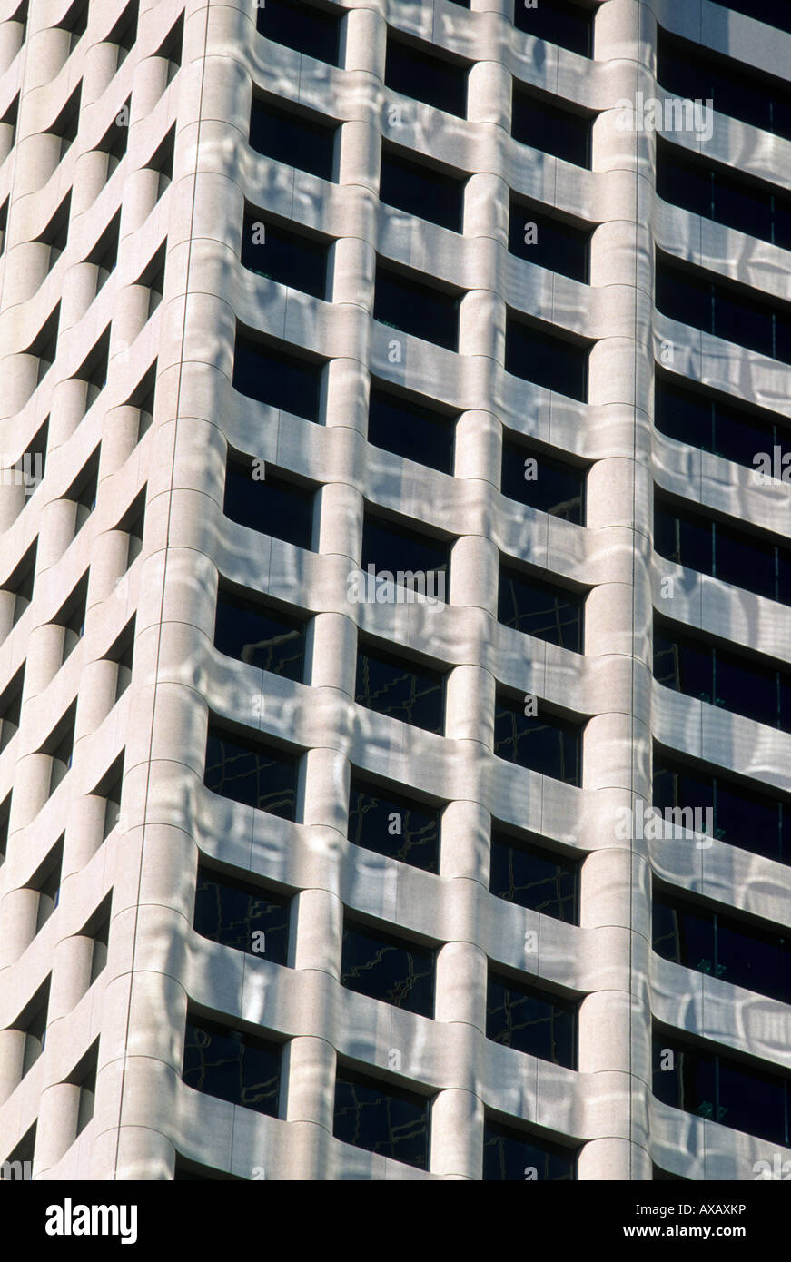 ROWS OF WINDOWS IN DOWNTOWN MINNEAPOLIS, MINNESOTA OFFICE BUILDING ...