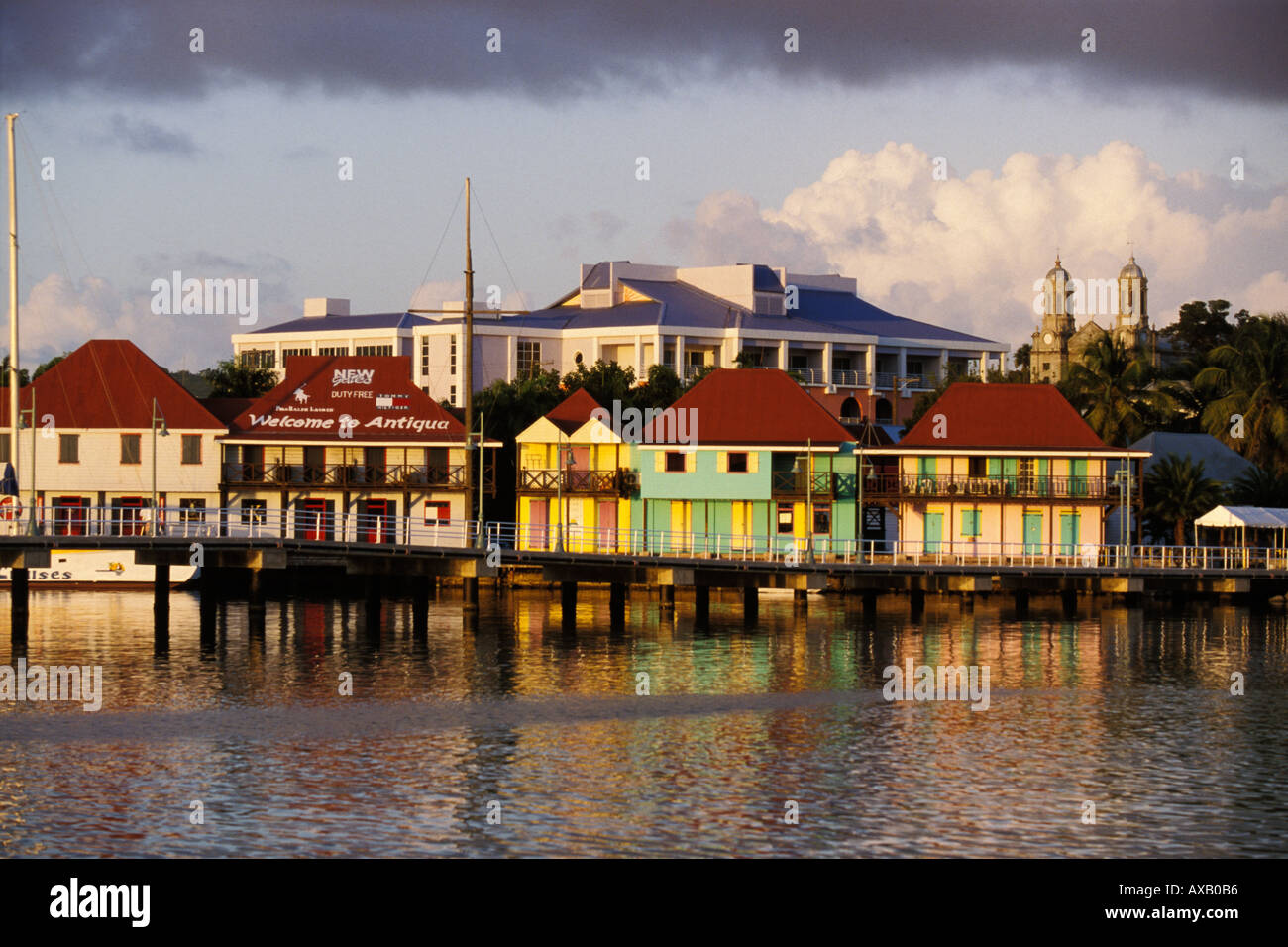 Antigua, St Johns, Redcliffe Quay Stock Photo - Alamy
