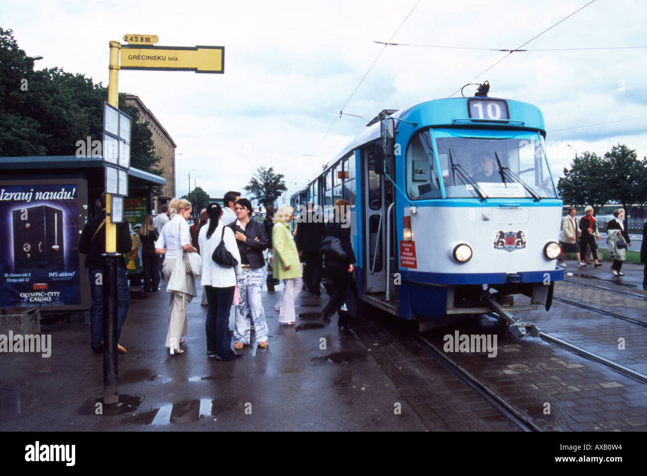Riga commuters hi-res stock photography and images - Alamy
