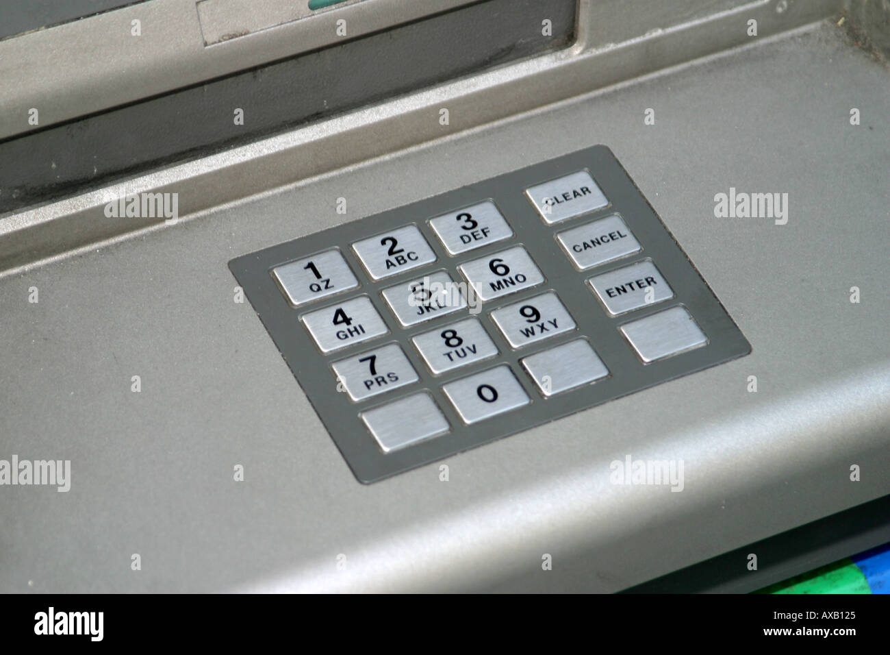 A cashpoint ATM keypad Stock Photo - Alamy