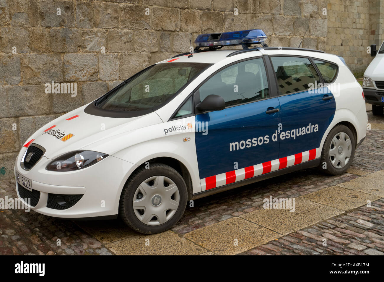 Local police car in Seo de Urgell (Catalonia, Spain Stock Photo - Alamy