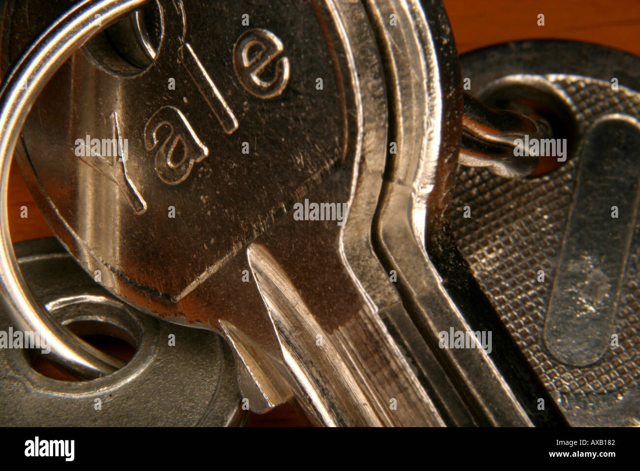 A close up of a Yale key Stock Photo - Alamy