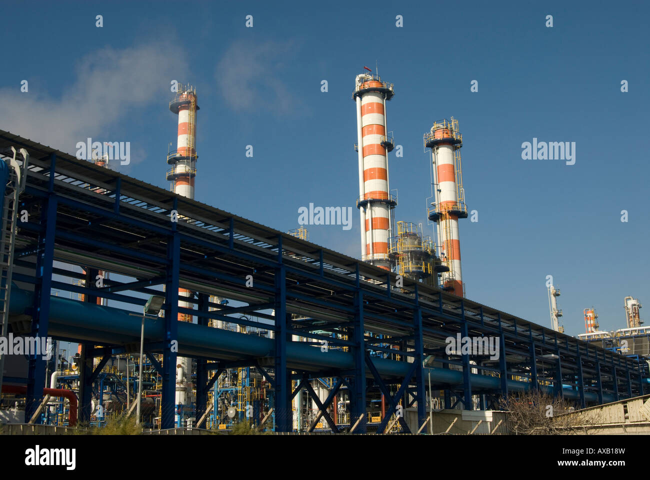 Israel Haifa bay Petrochemical factory Stock Photo - Alamy