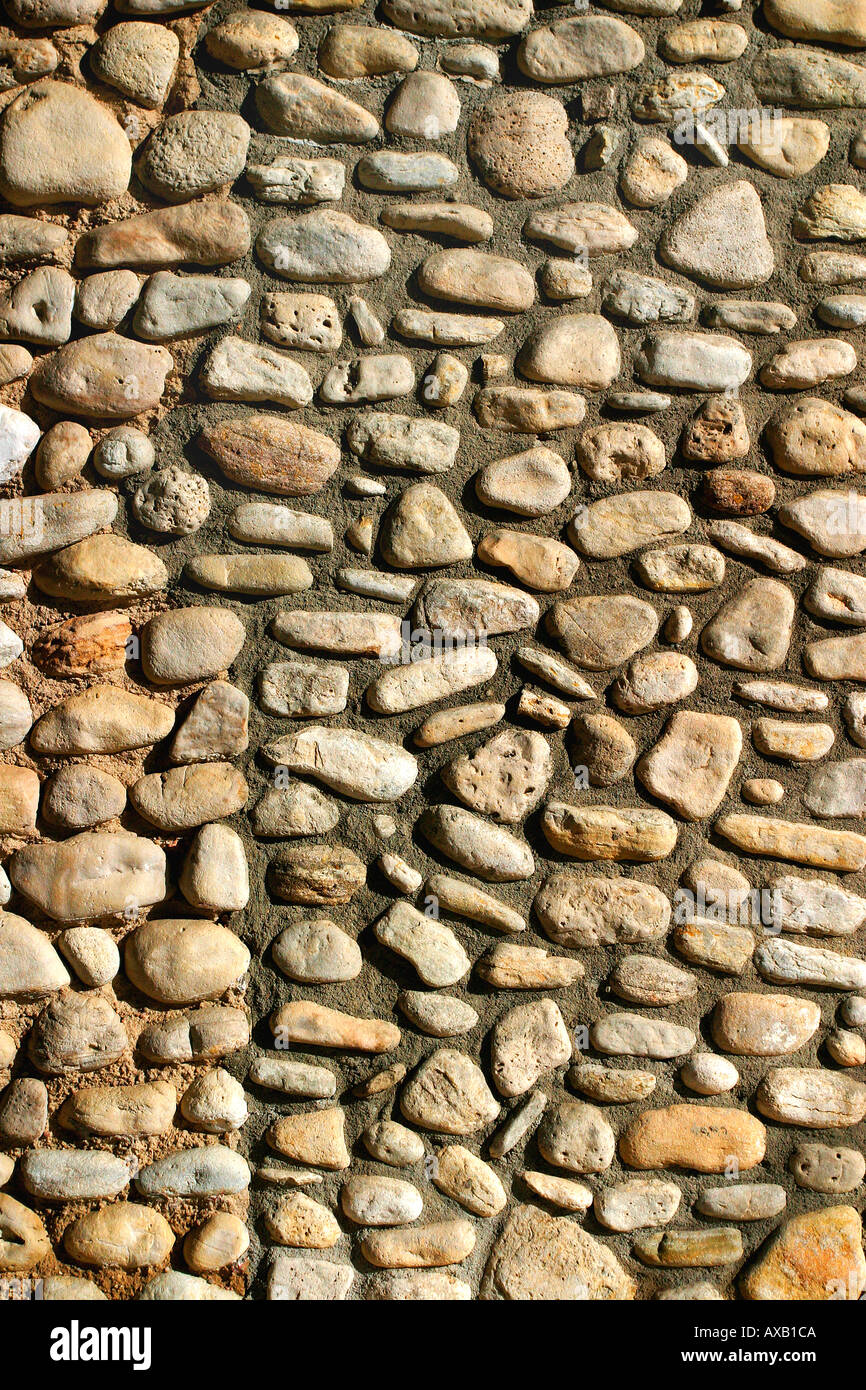rock wall patter of stones Stock Photo - Alamy
