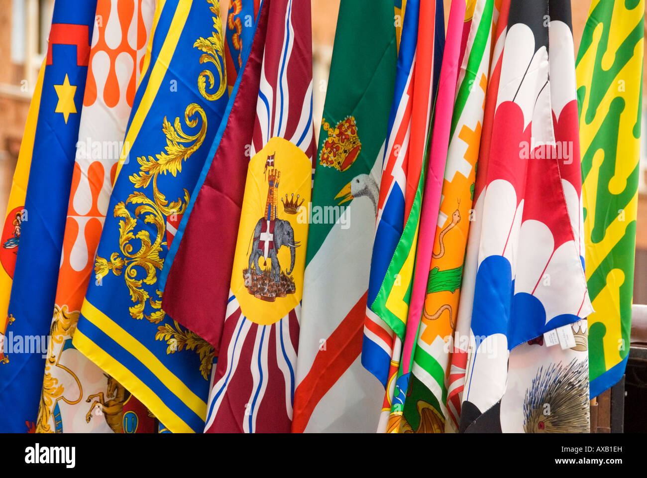 The Contrado Flags of Sienna Stock Photo - Alamy