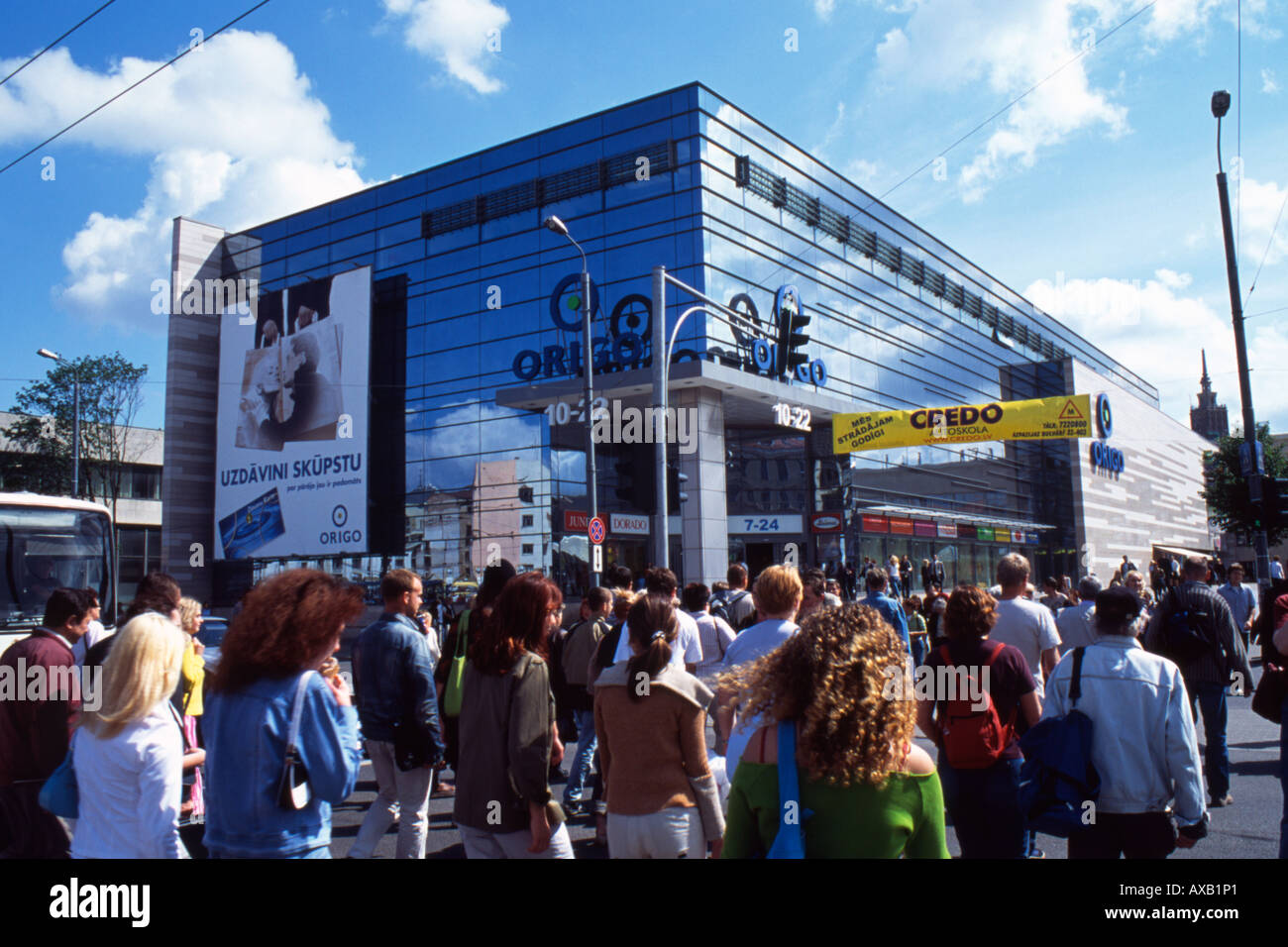 Origo Shopping Mall Latvia Riga Stock Photo - Alamy