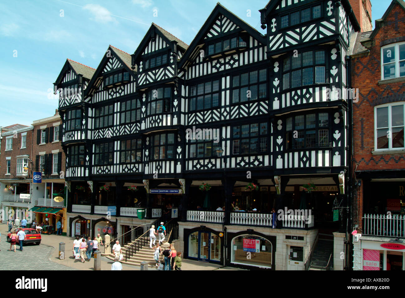 Bridge Street shops Chester England UK Stock Photo - Alamy