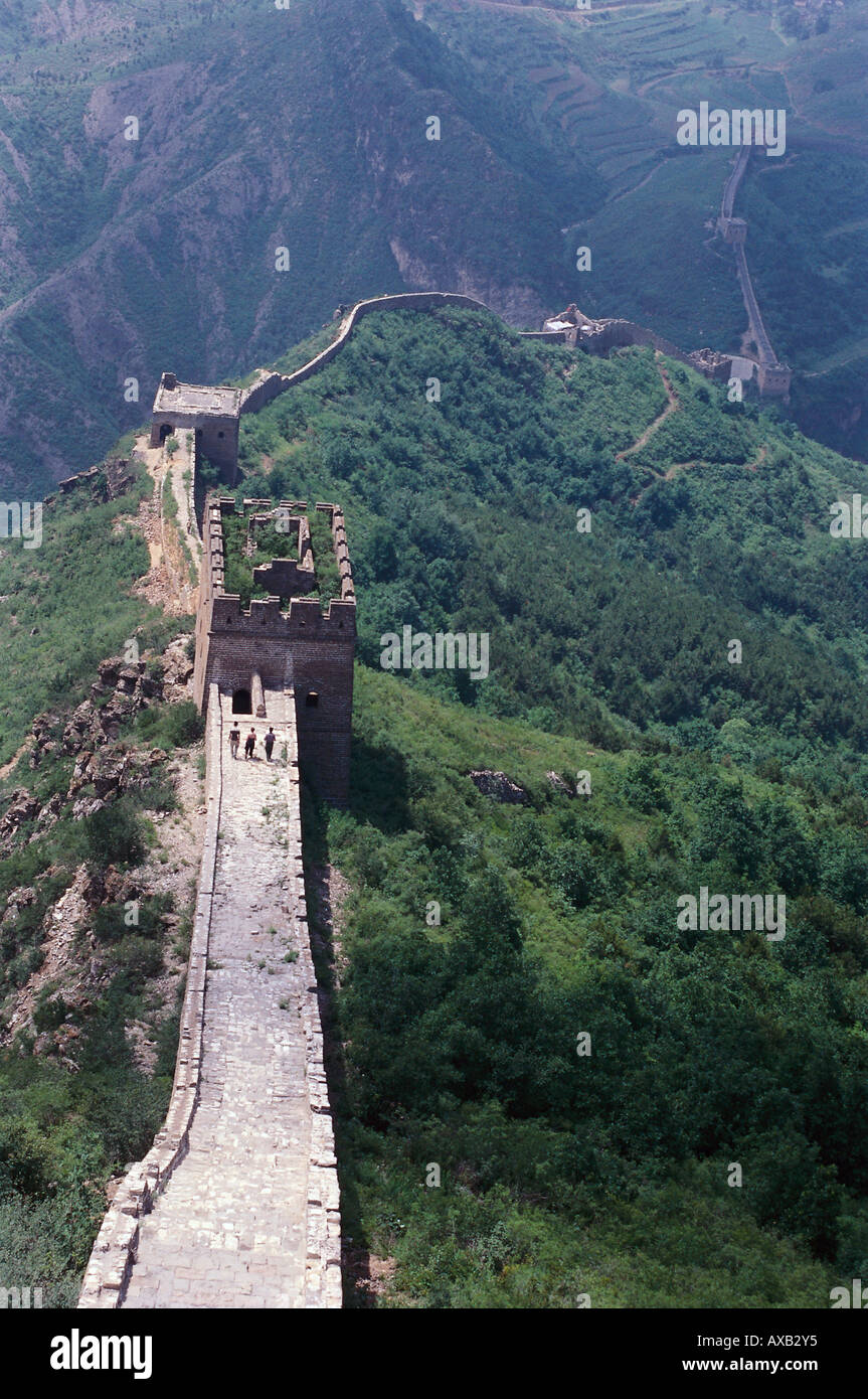 View at the Great Wall of China, Simitai, China, Asia Stock Photo - Alamy