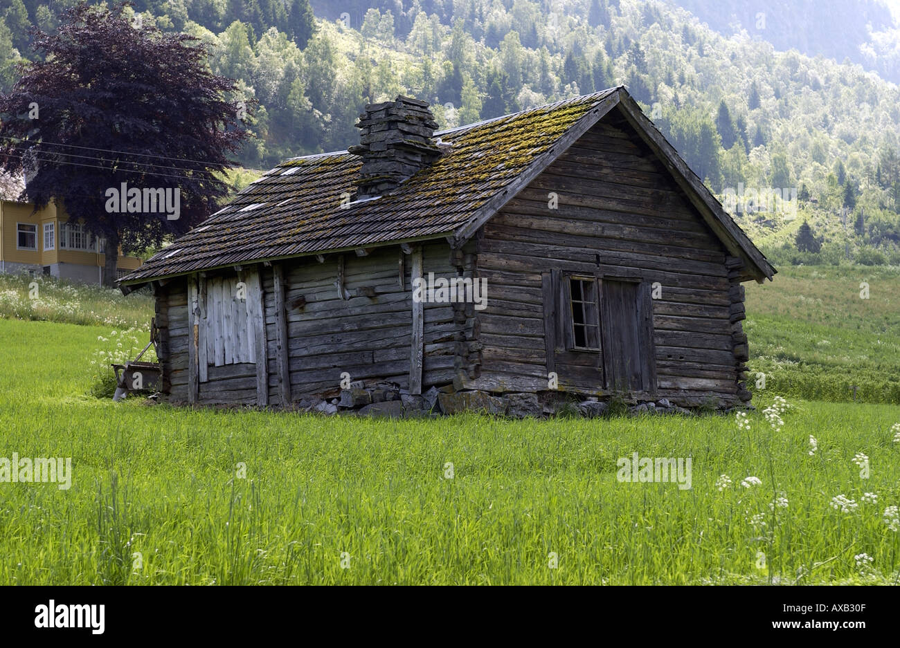 Sheppards Hut Olden Norway Stock Photo - Alamy