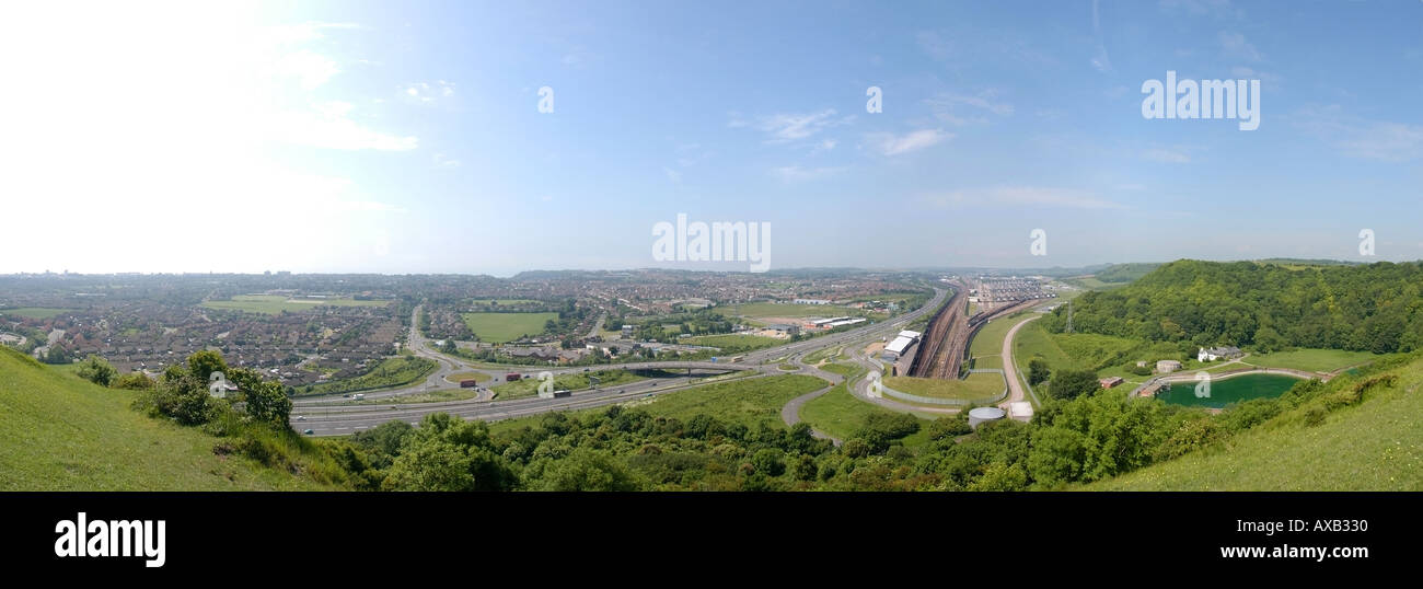 Folkestone View and channel tunnel Stock Photo - Alamy