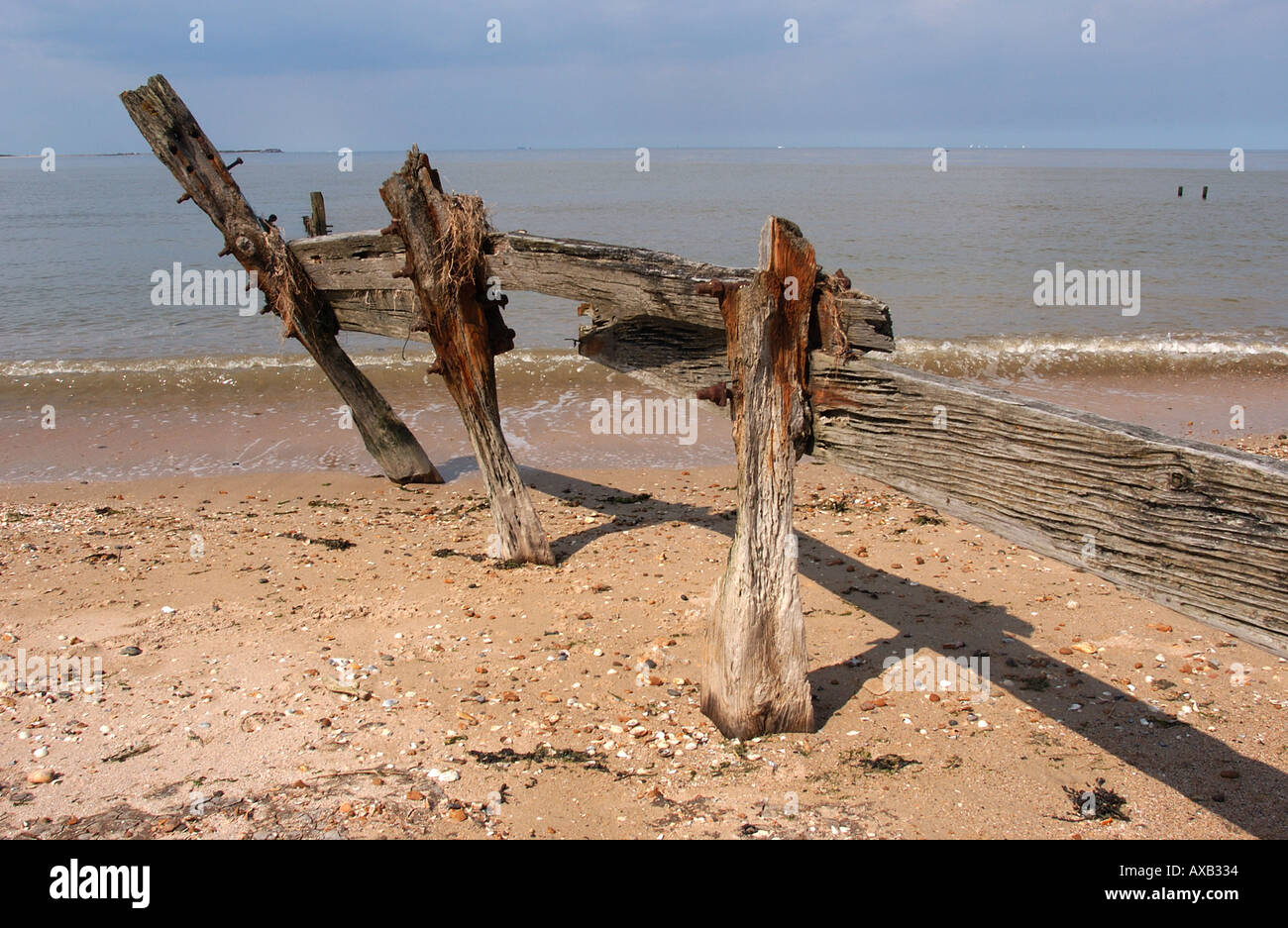 Seasalter Beach Whitstable Kent Part of the Saxon Shore Stock Photo - Alamy