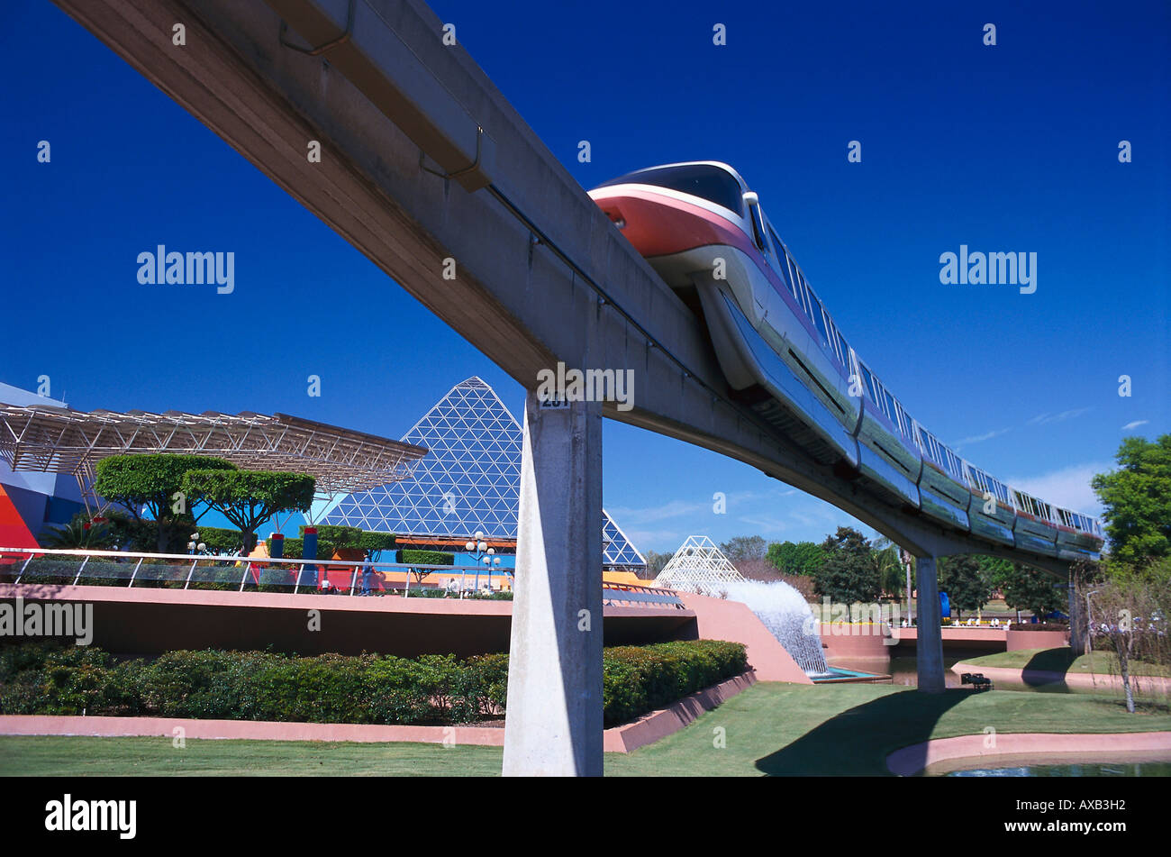 Monorail, Epcot Center, Disneyworld, Orlando Florida, USA Stock Photo ...