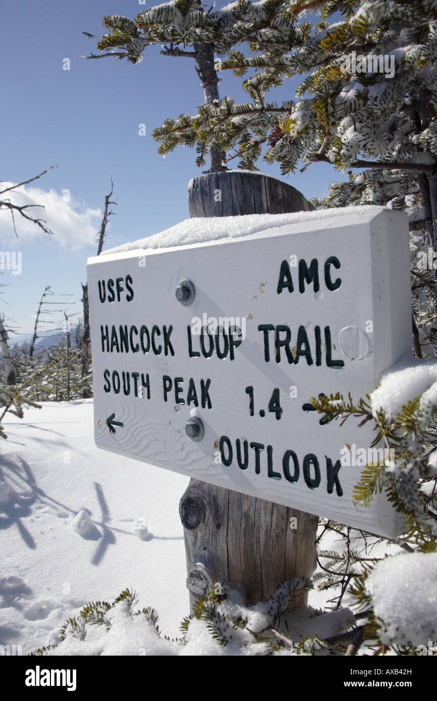 Snowshoeing on the Hancock Loop Trail in the White Mountains New ...