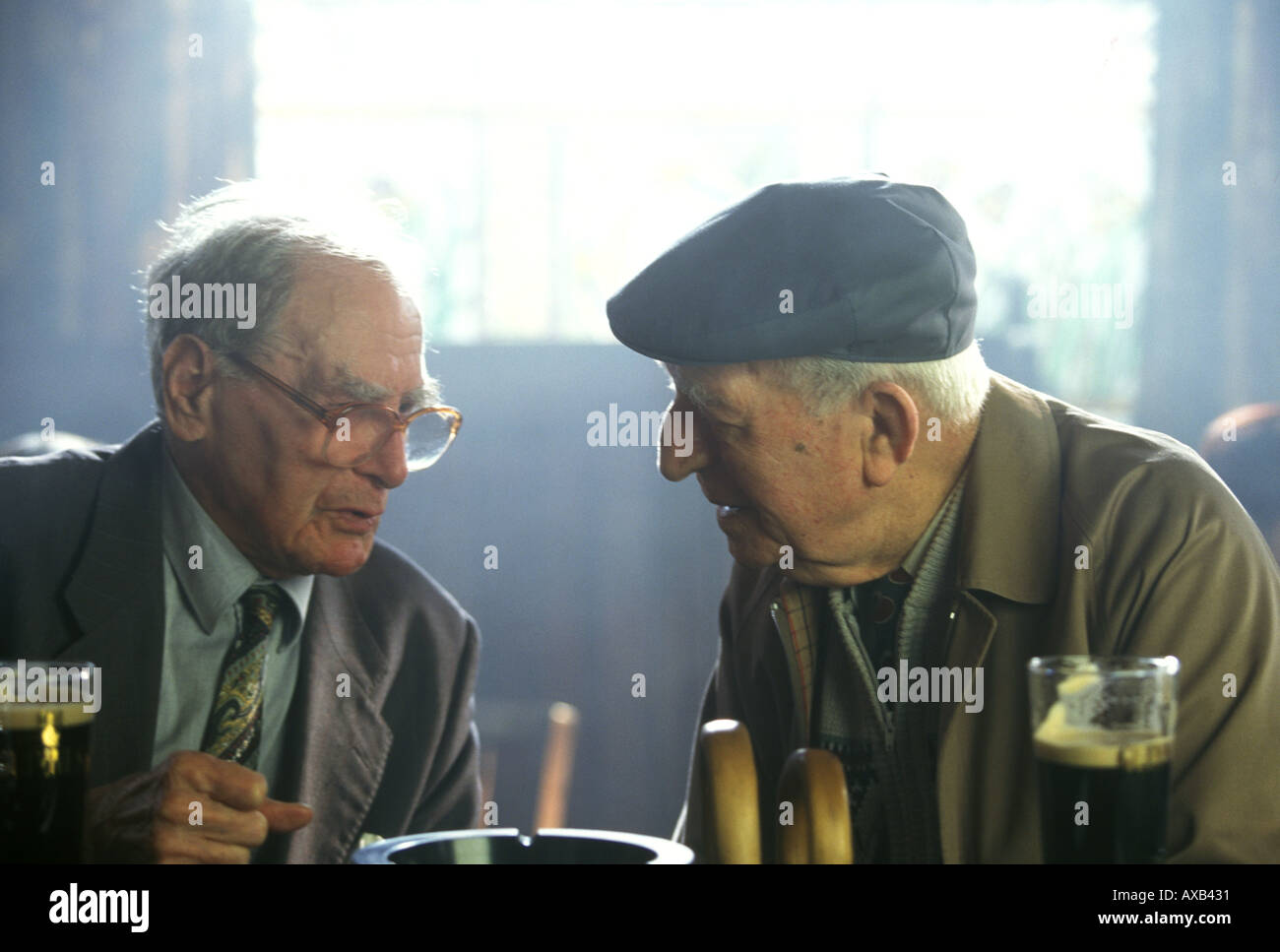 Old Men In Pub Cardiff South Glamorgan Wales UK SB Stock Photo - Alamy