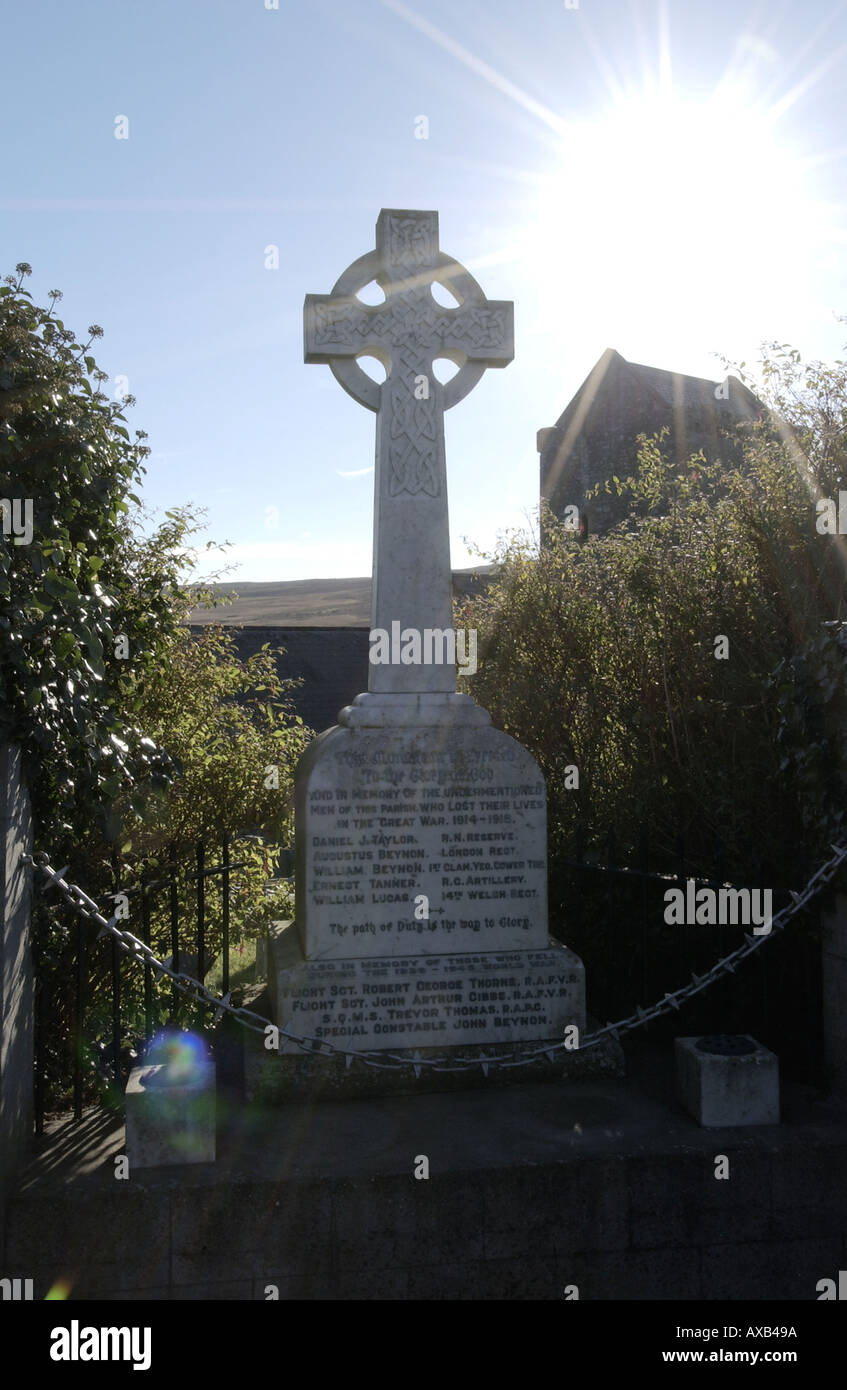 Gower Llangennith Church Wales uk Stock Photo - Alamy