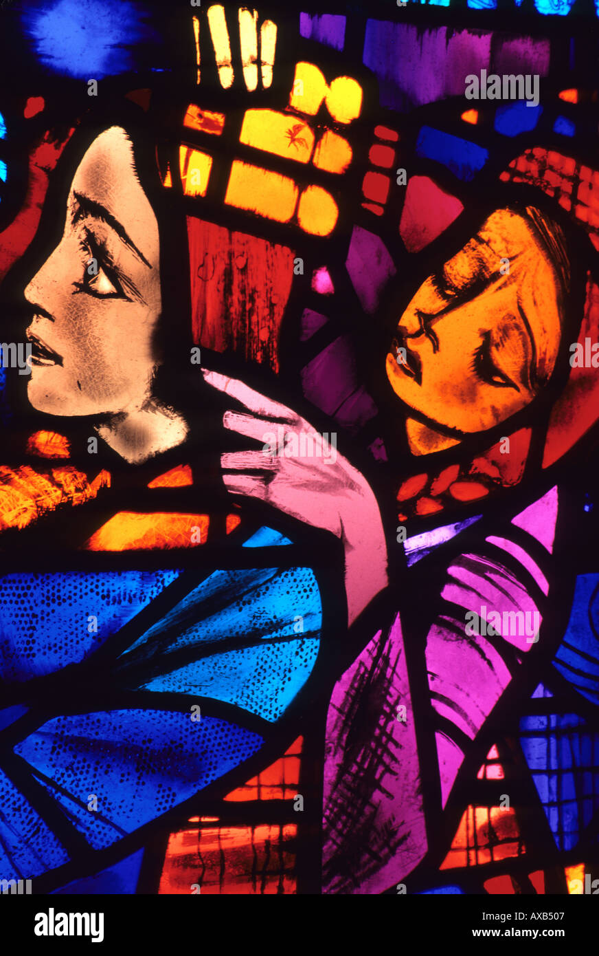 Woman stained glass hi-res stock photography and images - Alamy
