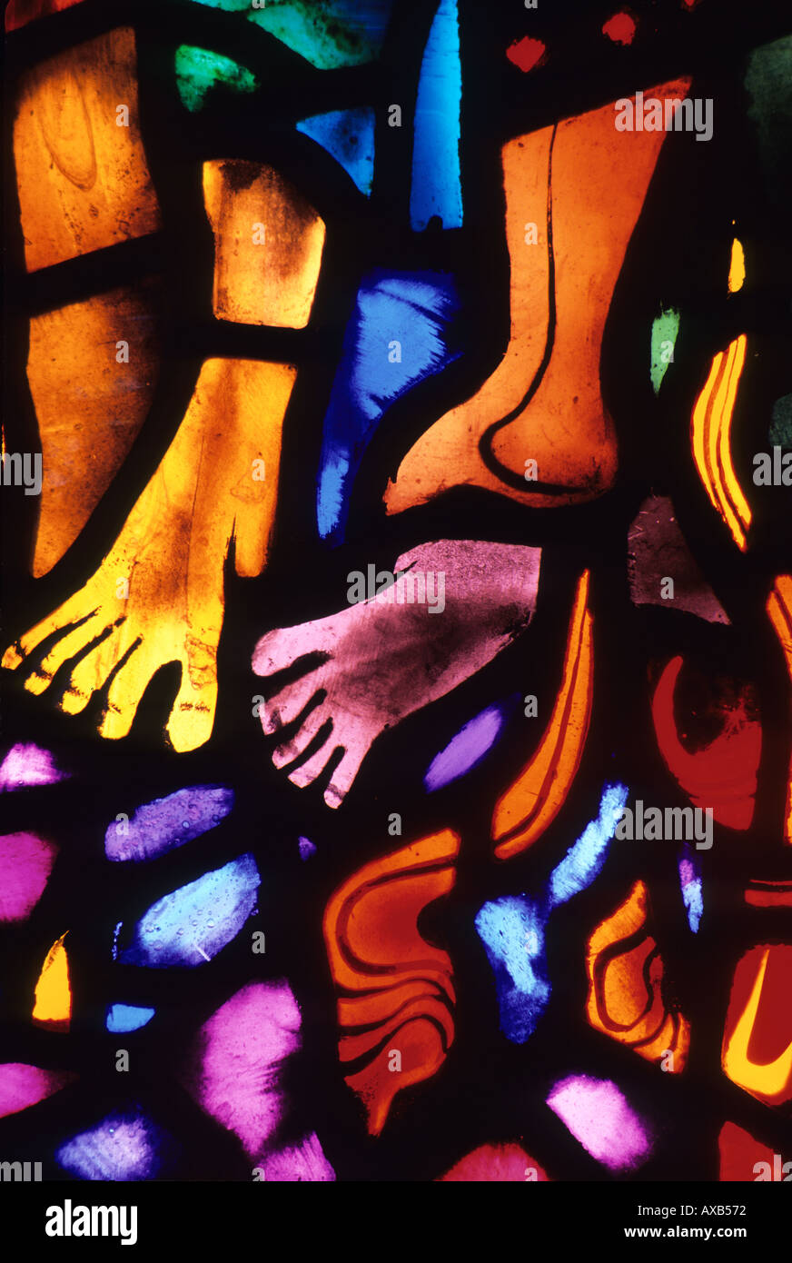 Stain glass window painting hi-res stock photography and images - Alamy