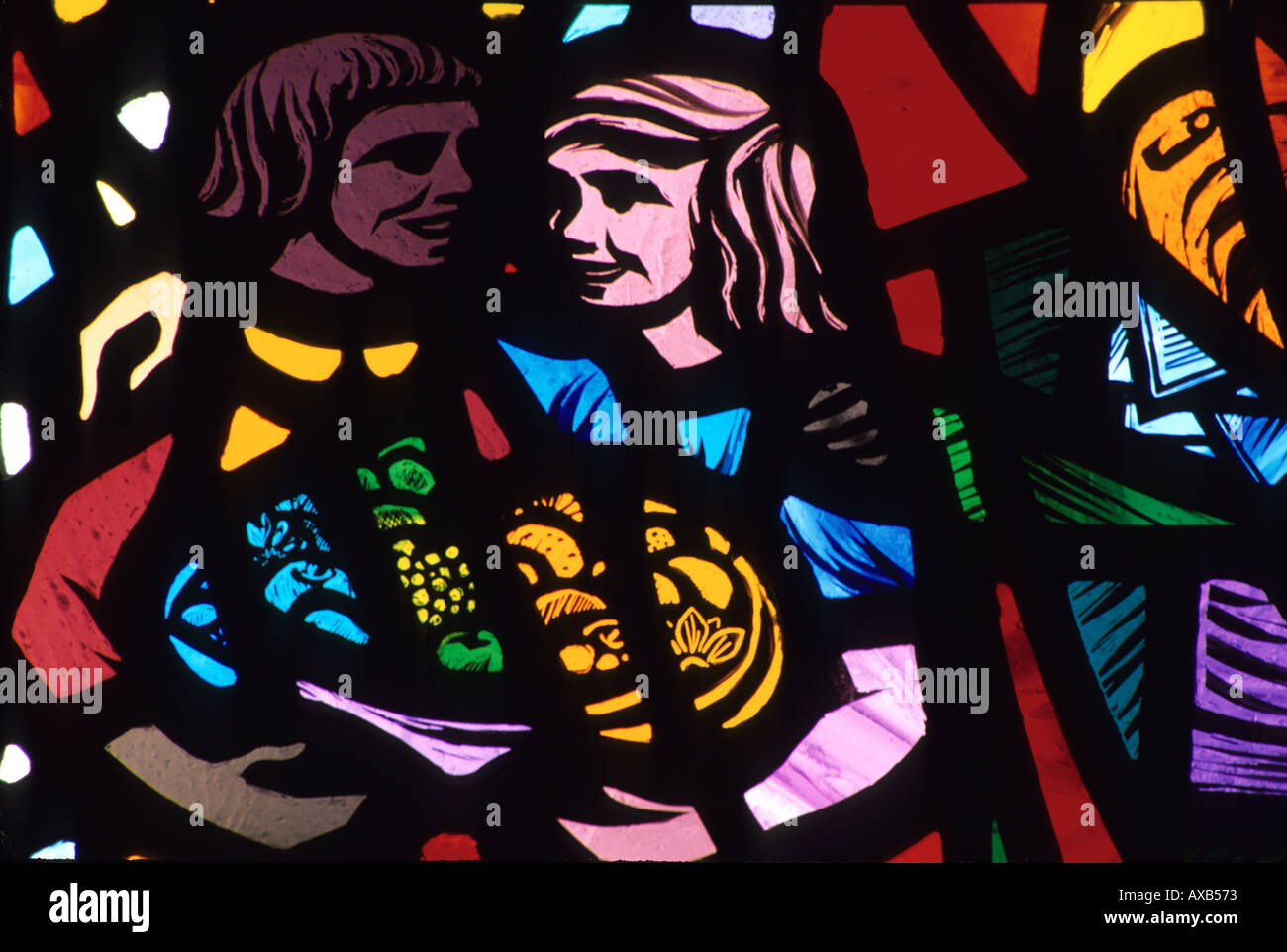Romance stained glass hi-res stock photography and images - Alamy