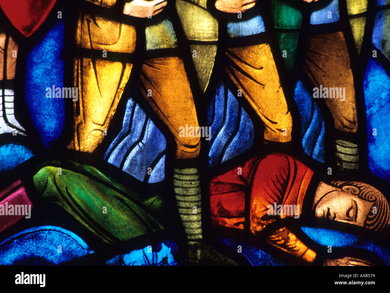 Stain glass window painting hi-res stock photography and images - Alamy