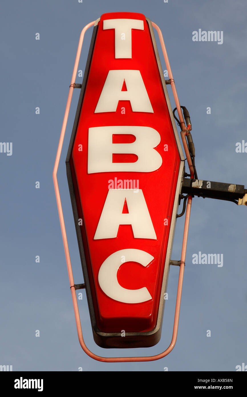 Tabac sign hi-res stock photography and images - Alamy