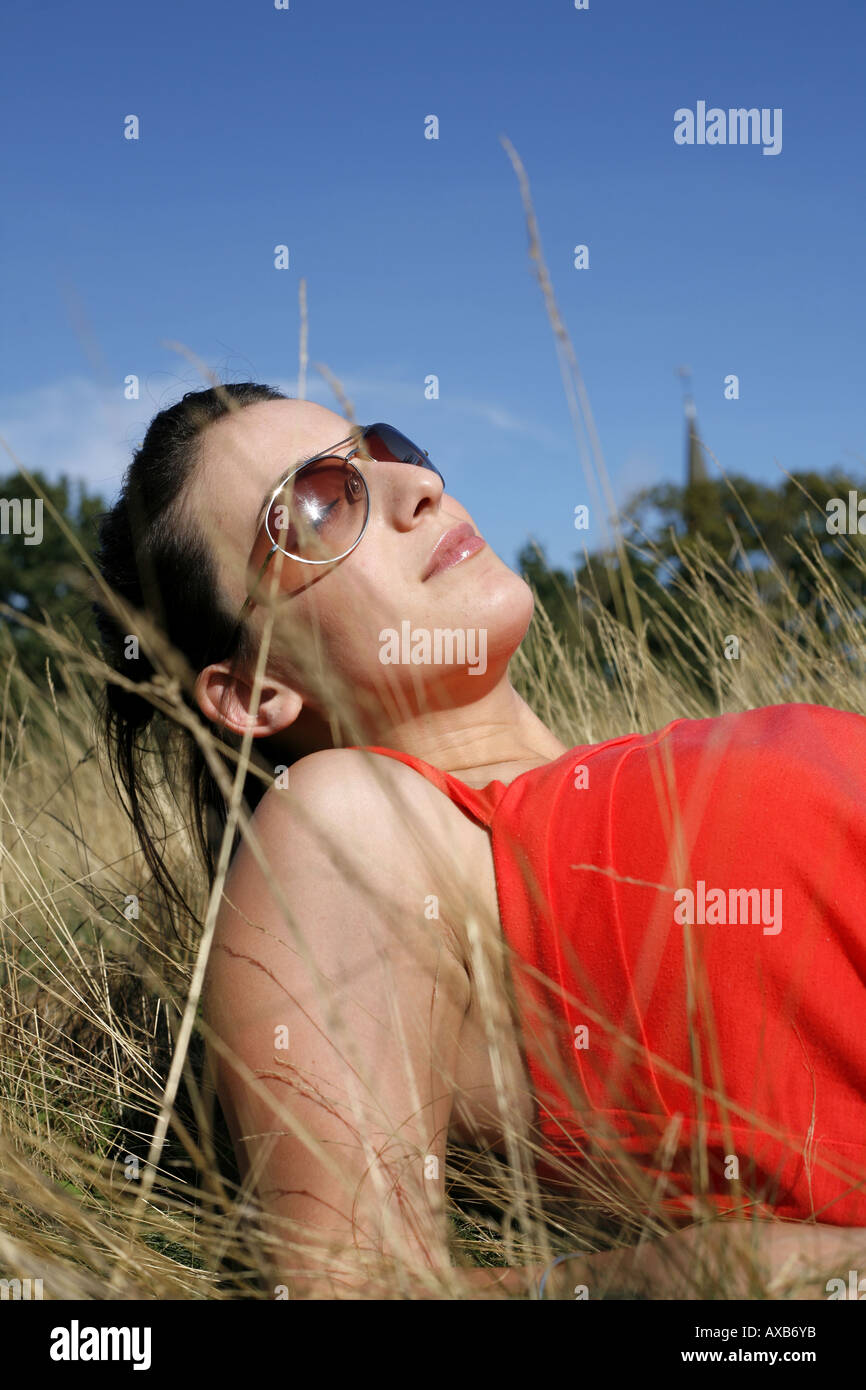 Sun tan tanning bathing burn hi-res stock photography and images - Alamy