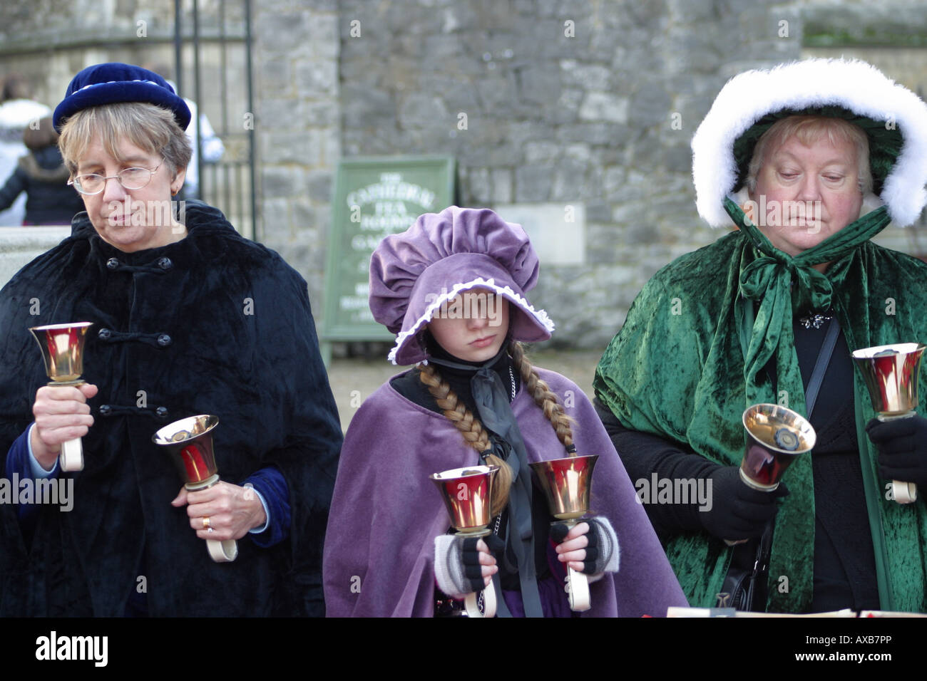 dickensian victorian hood cloak female bell ringer christmas dickens ...